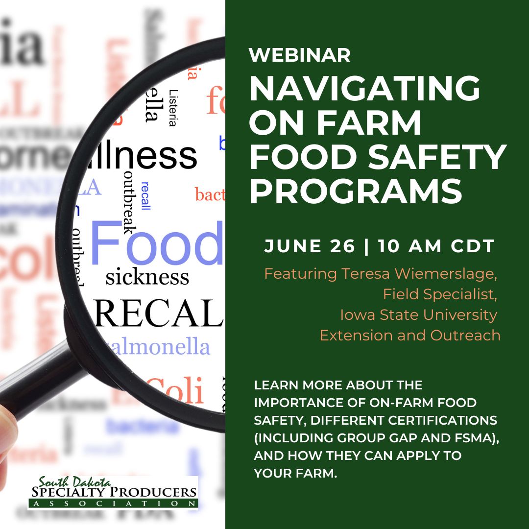 Webinar to Navigate On-Farm Food Safety Programs for Produce Growers ...