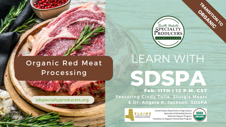 Webinar: Organic Red Meat Processing - South Dakota Specialty Producers ...